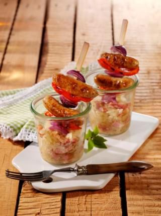 Würstl-Spieß auf Bier-Kraut - Rezepte - Service-Bund